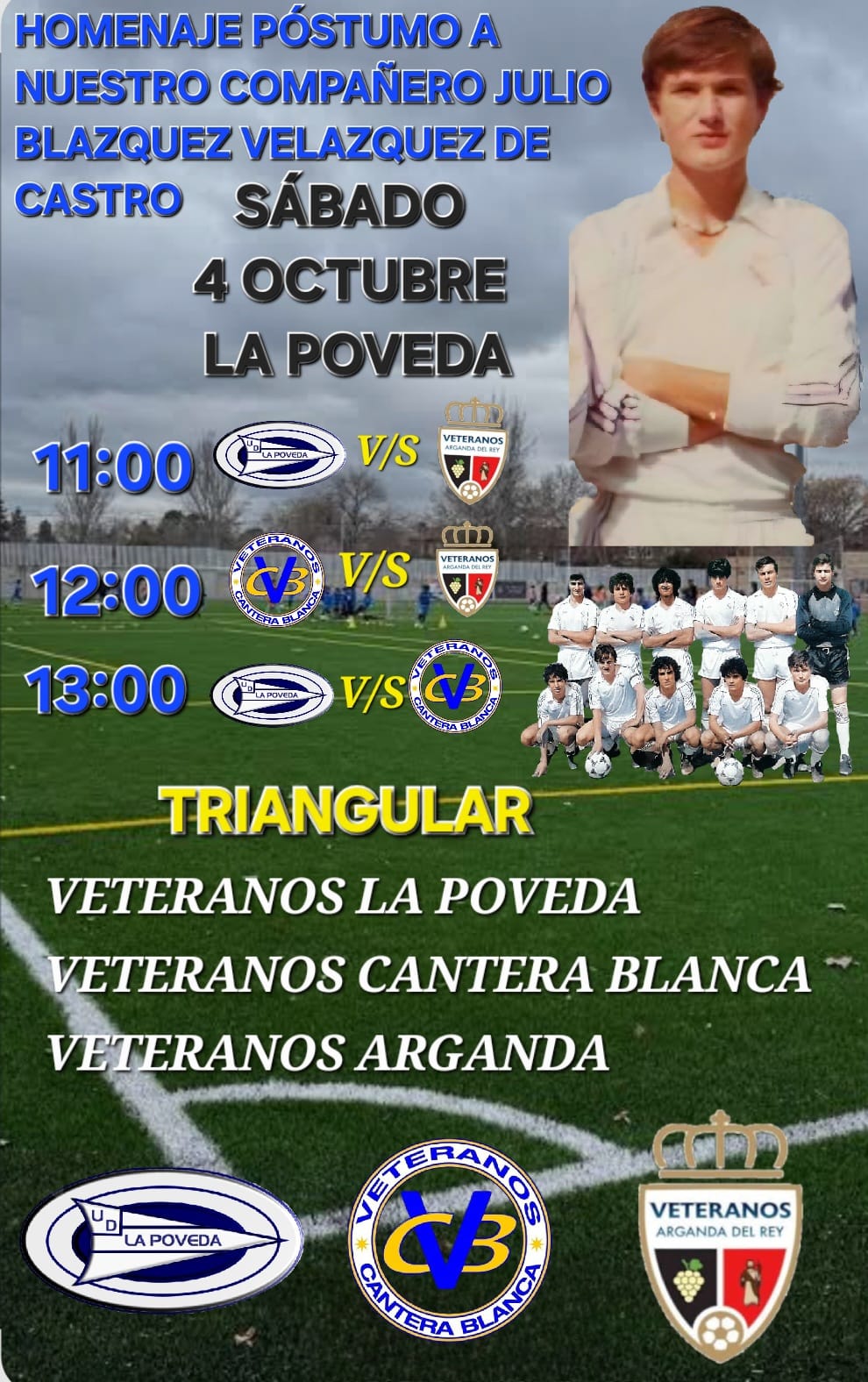 ASOCIACIÓN CANTERA BLANCA Homenaje JULIO BLÁZQUEZ VELÁZQUEZ DE CASTRO
